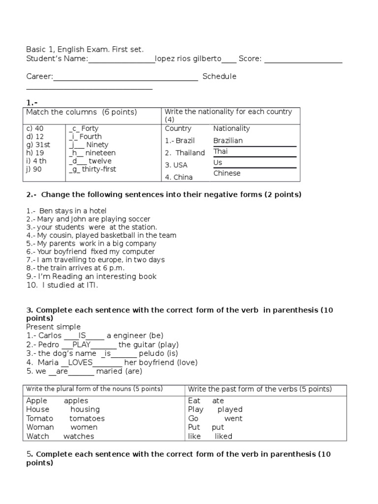 English Basics for Beginners | PDF