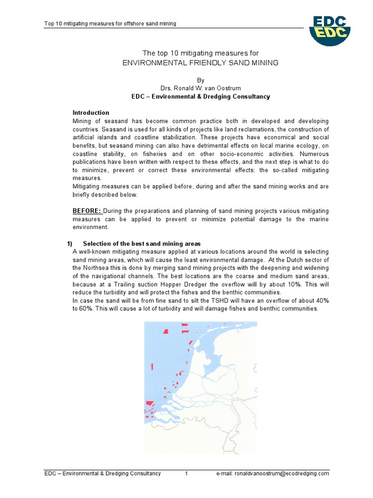 Offshore Sand Mining Mitigation Measures | PDF | Coral Reef | Coast