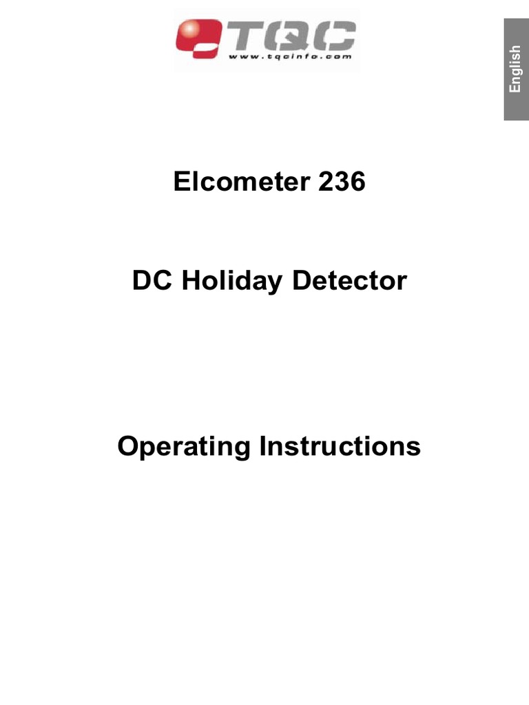 Elcometer 236 Manual | PDF