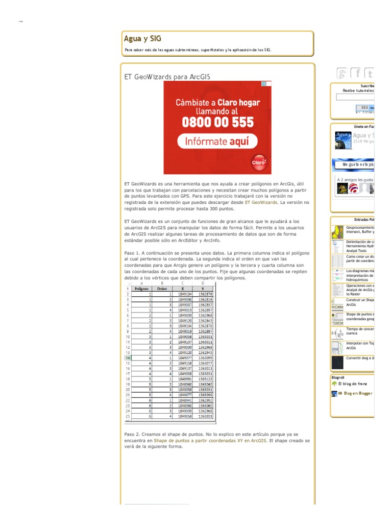 ET GeoWizards para ArcGIS - Puntos - Poligonos | PDF | Arc Gis ...