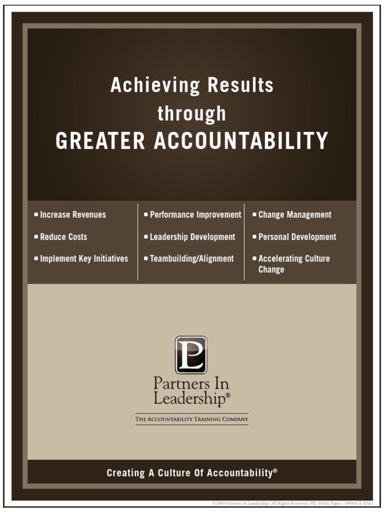 PIL White Paper | PDF | Accountability | Leadership