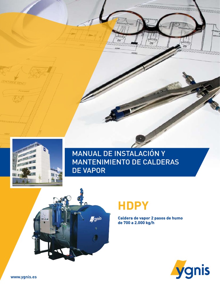 Manual instalacion y mantenimiento de calderas de vapor.pdf | Locomotora de vapor | Caldera