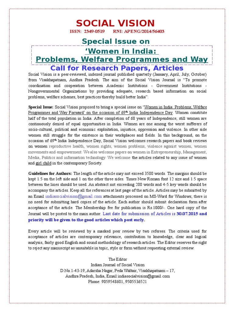 Social Vision - Women | PDF | Academic Publishing | Critical Theory