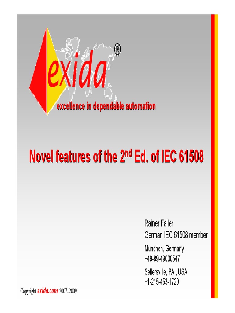 Novel Features of The 2nd Ed. of Iec 61508 | PDF | Reliability ...