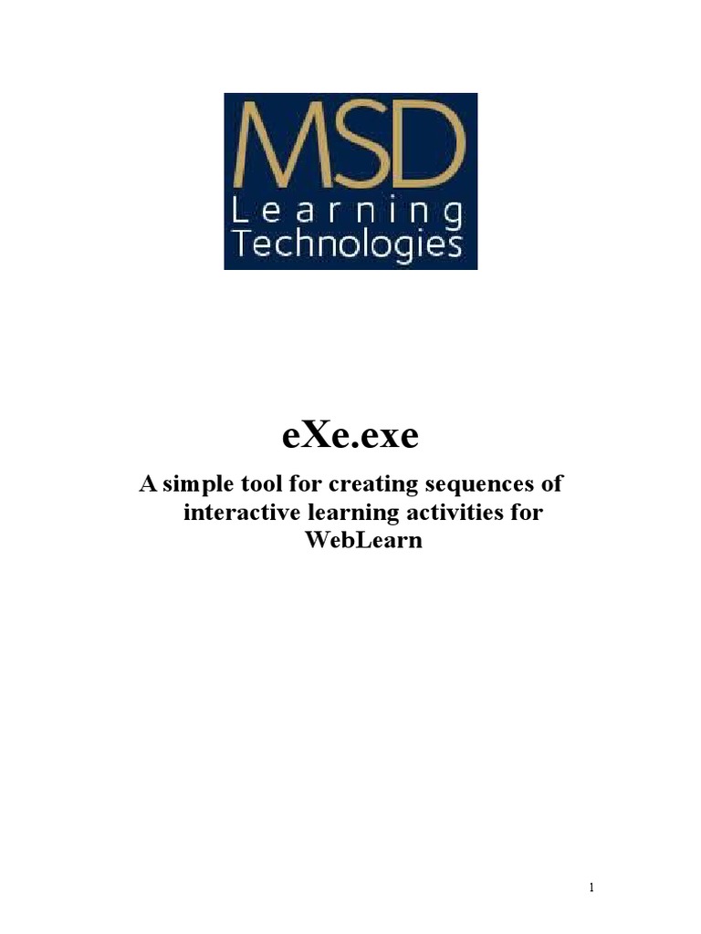 Exe - Exe: A Simple Tool For Creating Sequences of Interactive Learning ...