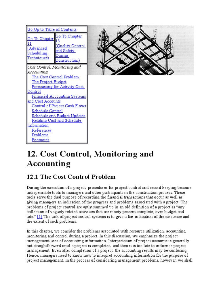 Cost Control, Monitoring and Accounting | PDF | Bookkeeping | Balance Sheet