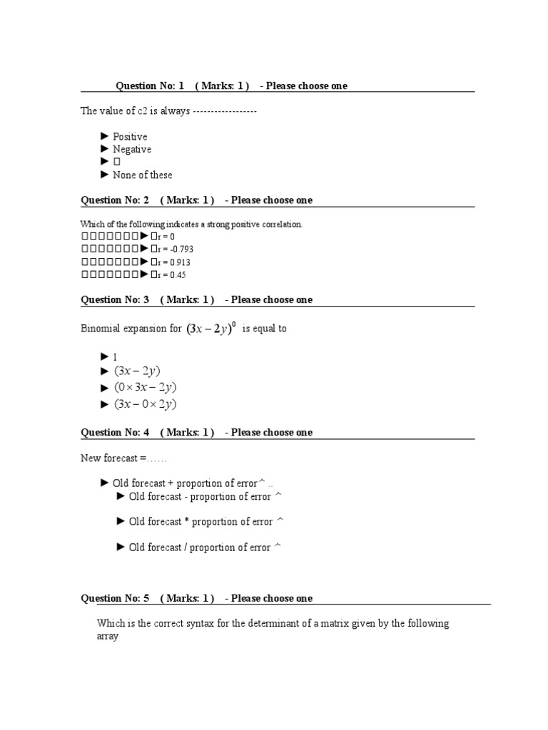 MTH302 Exam Preparation Handouts | PDF | Standard Deviation | Variance