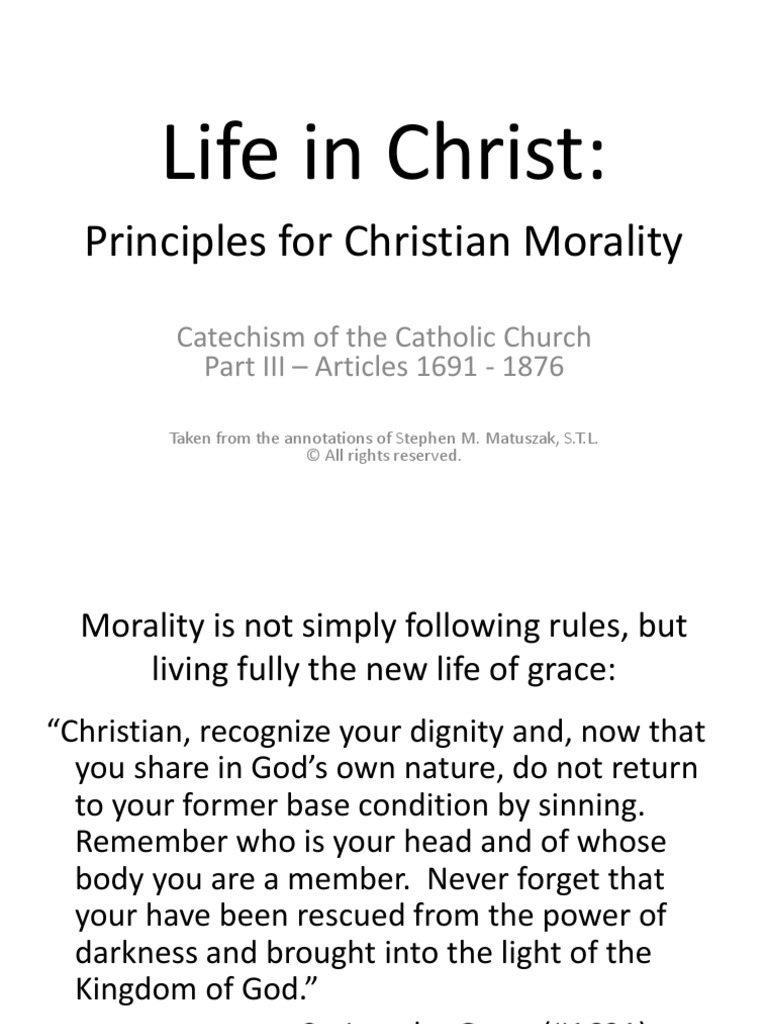 Principles for Christian Morality | Conscience | Sin | Free 30-day ...