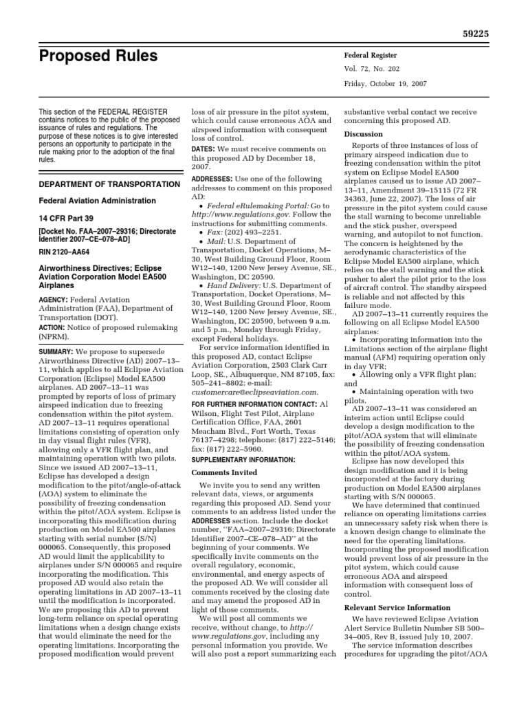 FAA Airworthiness Directive Update | PDF | Federal Aviation ...