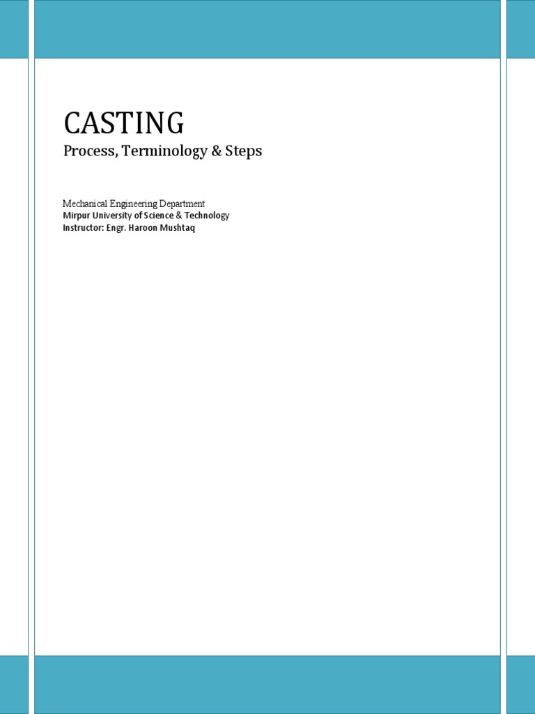 Casting Terms | PDF