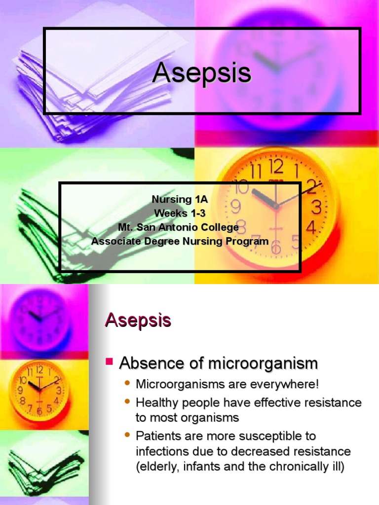 Asepsis - PPT Student | PDF | Infection | Hygiene