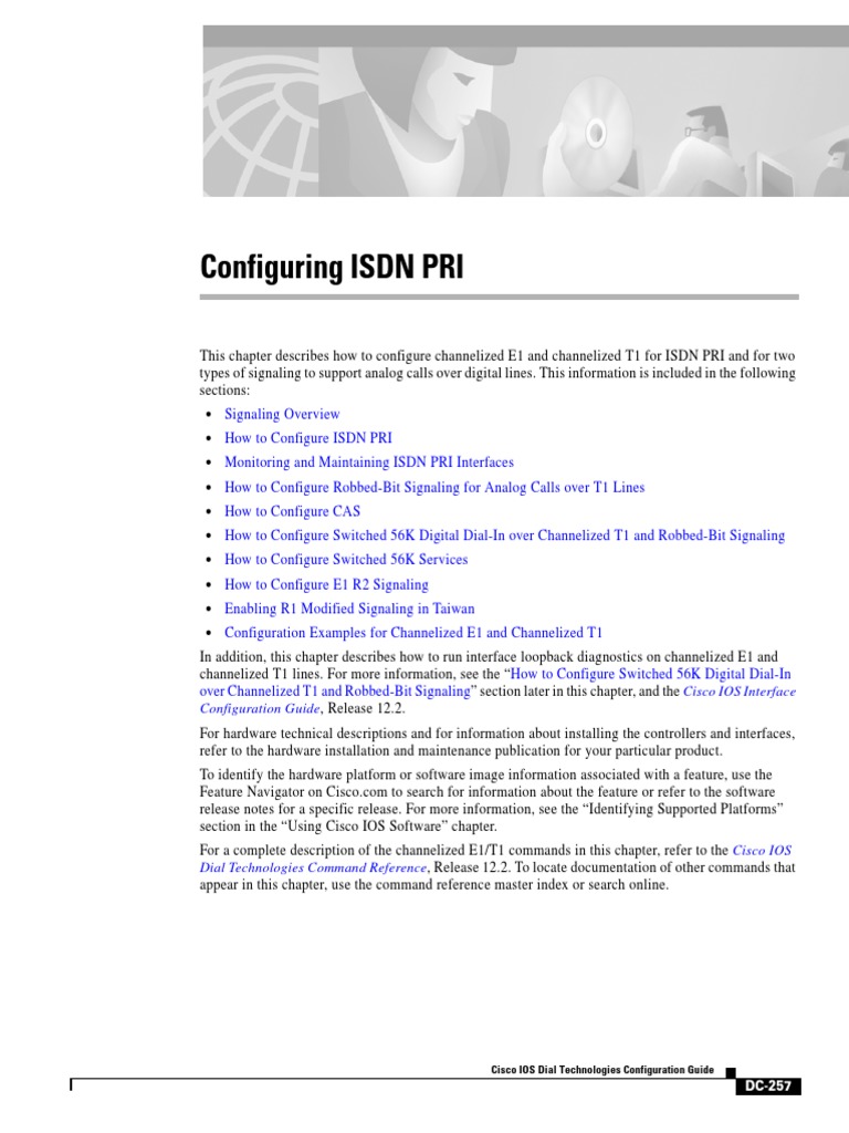 Configuring ISDN PRI | PDF | Computer Network | Router (Computing)