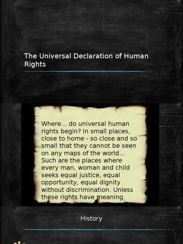 The UDHR | PDF | Natural And Legal Rights | Human Rights