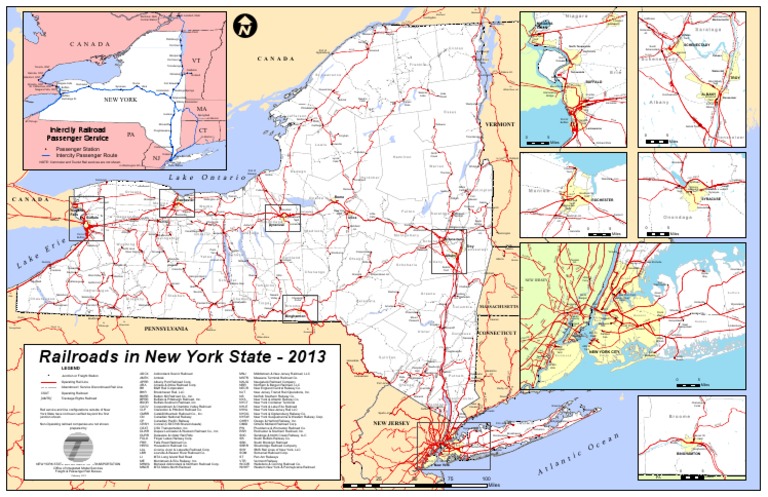 2013 NYS Rail Map | PDF | Social Science | Travel