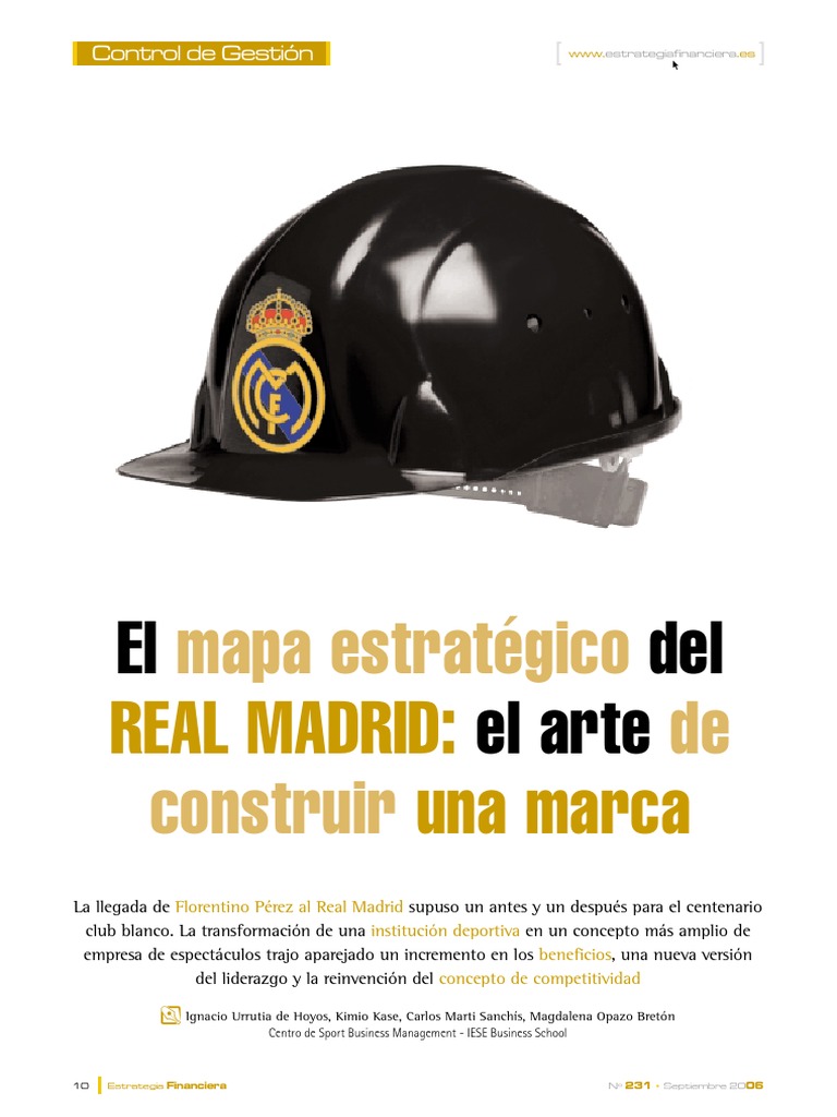 Mapa Estrategico Del Real Madrid | PDF | Real Madrid CF | Madrid