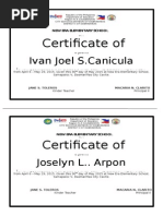 SAmple SF 9 Matatag Report Card | PDF