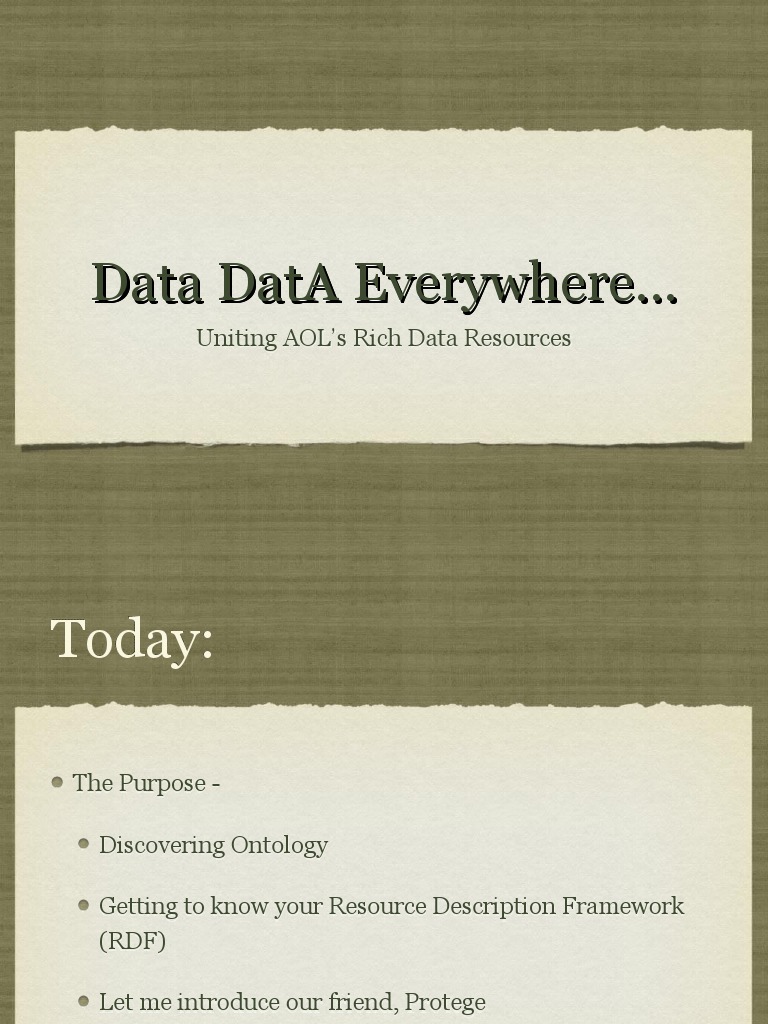 Data DatA Everywhere... | PDF | Semantic Web | Resource Description ...