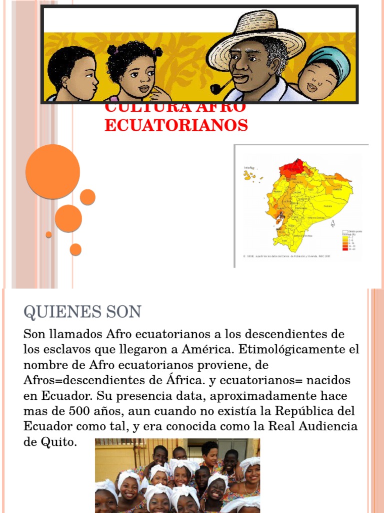 Cultura Afroecuatoriana Y Su Historia Pdf Ecuador Personas