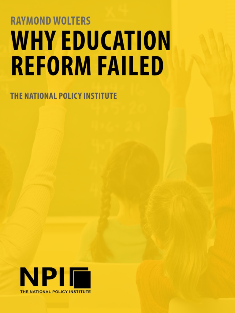 Why Education Reform Failed | PDF | Desegregation Busing | Brown V ...