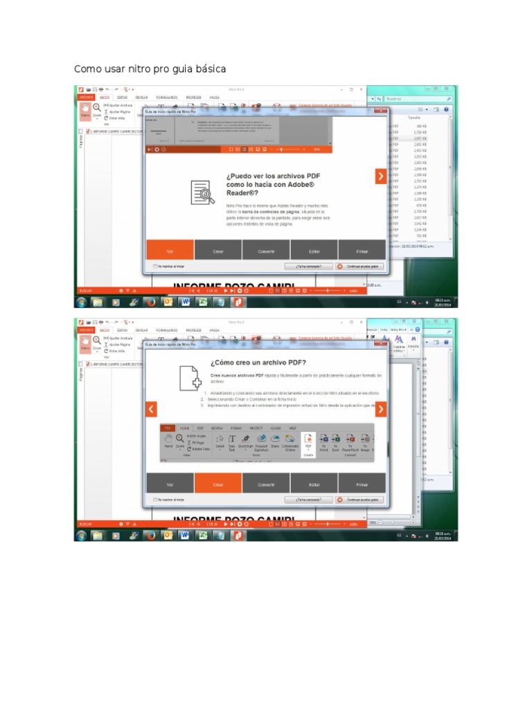 Como Usar Nitro Pro Guia Básica | PDF