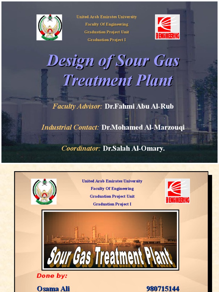Design of Sour Gas Treatment Plant | PDF | Adsorption | Chemical Substances