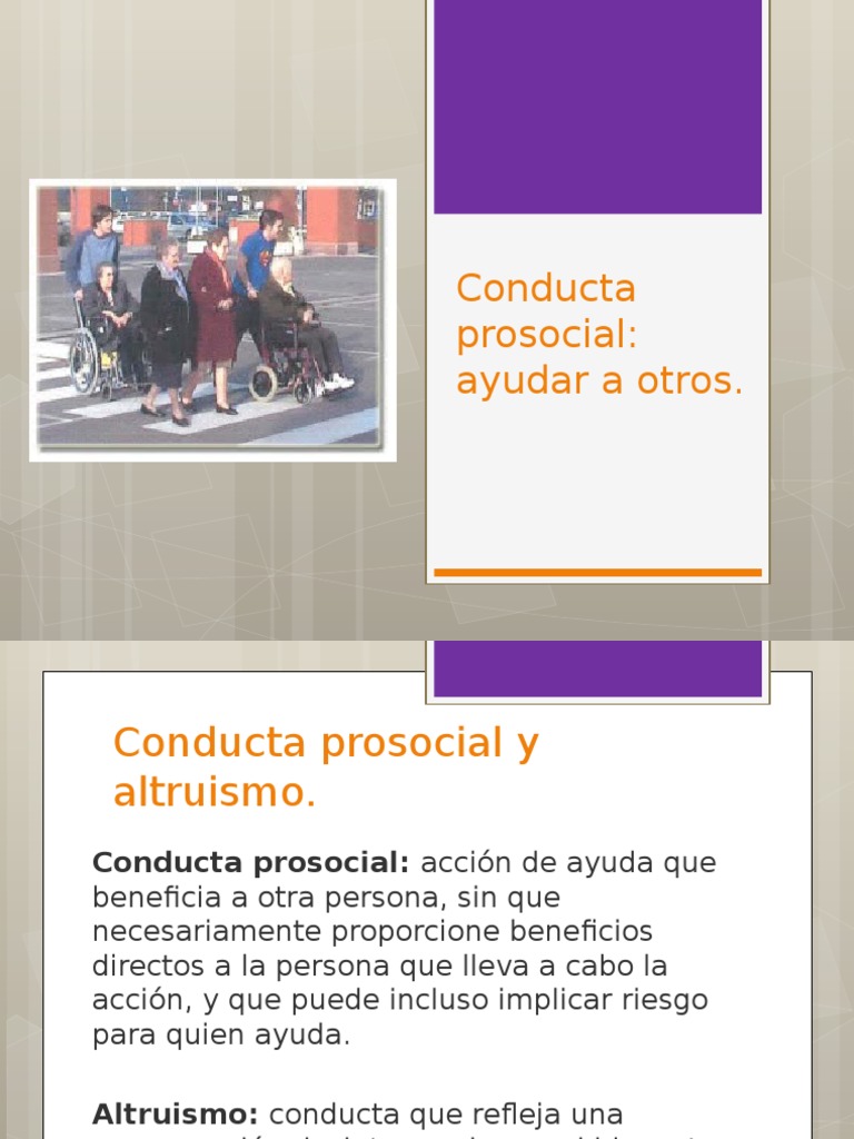 Conducta Prosocial | PDF | Relaciones personales, crianza y desarrollo ...