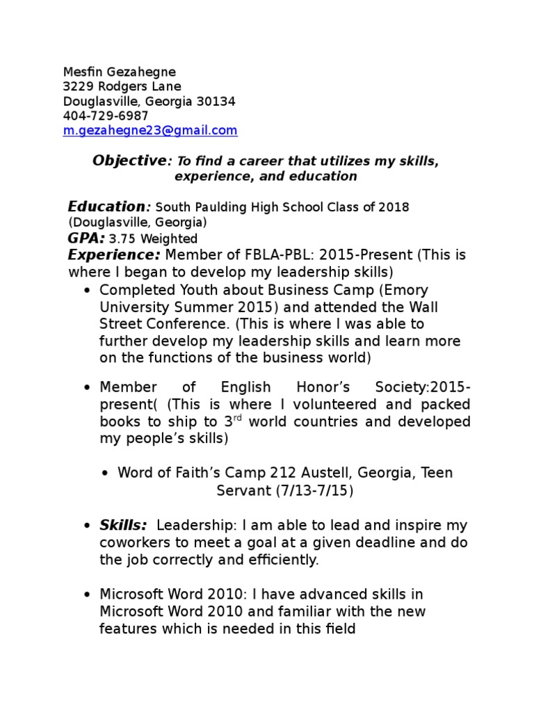 Mesfin Gezahegne Resume | PDF | Business