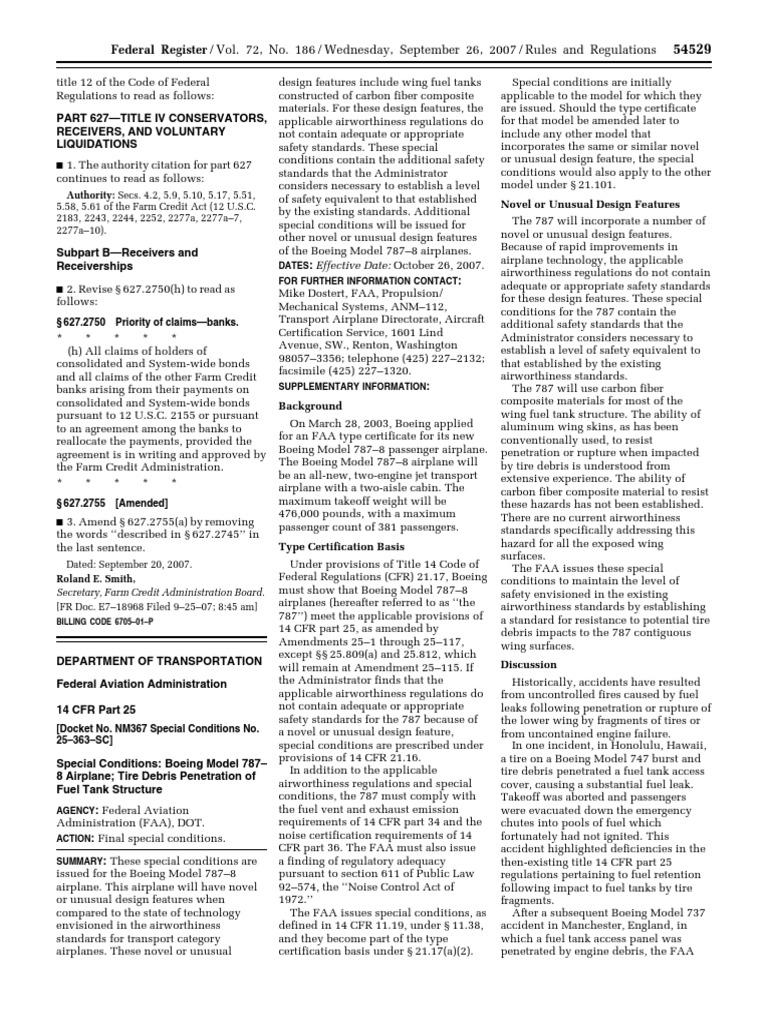 Rule: Airworthiness Directives: Boeing Model 787-8 Airplane | PDF ...