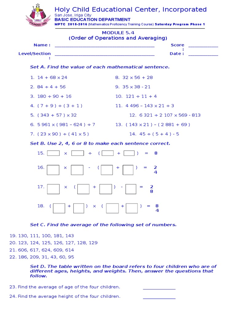 MPTC Module 5.4 | PDF | Division (Mathematics) | Multiplication MPTC Module 5.4 | PDF | Division (Mathematics) | Multiplication