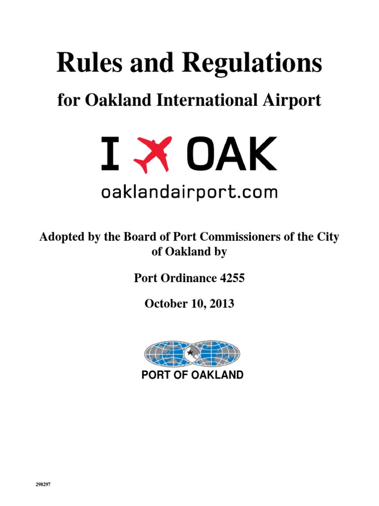 Oakland Airport Rules and Regulations | PDF | Taxicab | Airport