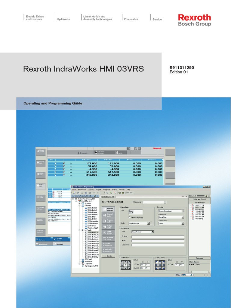 Rexroth Indraworks Hmi 03Vrs: Operating and Programming Guide | PDF ...