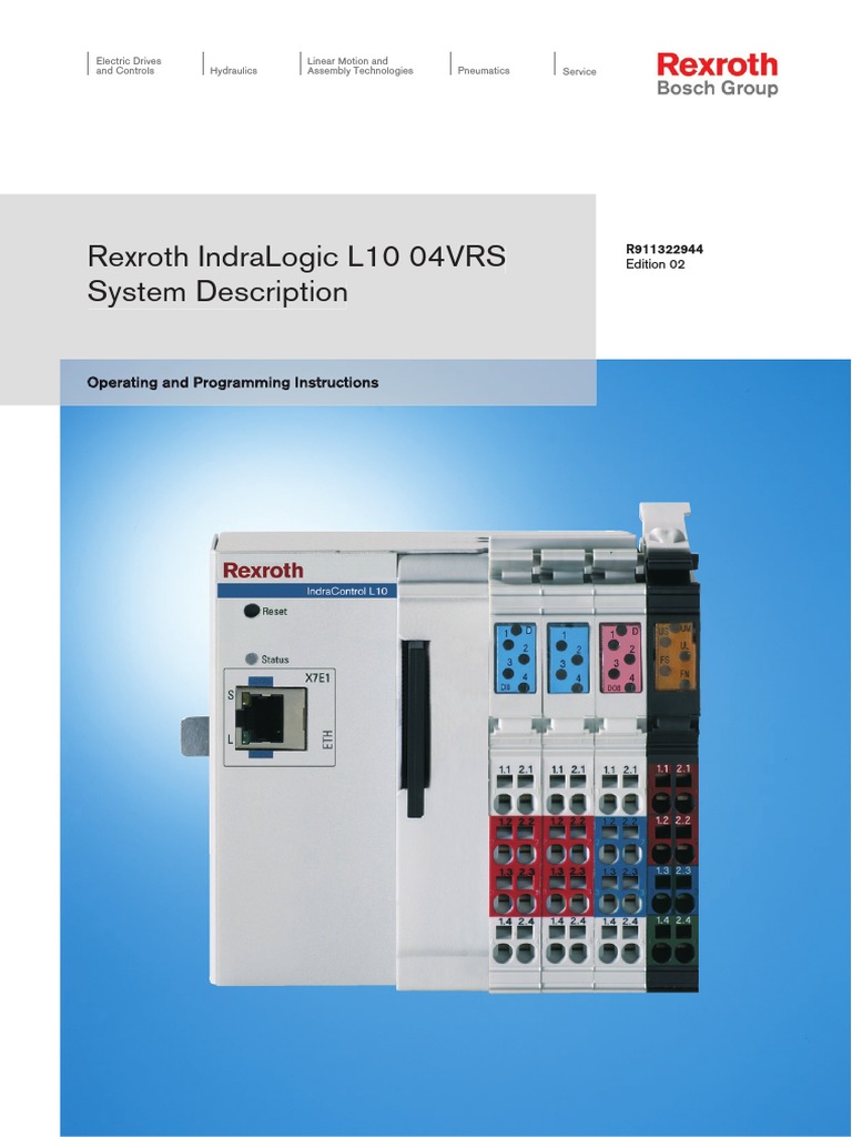 Rexroth Indralogic L10 04Vrs System Description: Operating and Programming Instructions | PDF ...