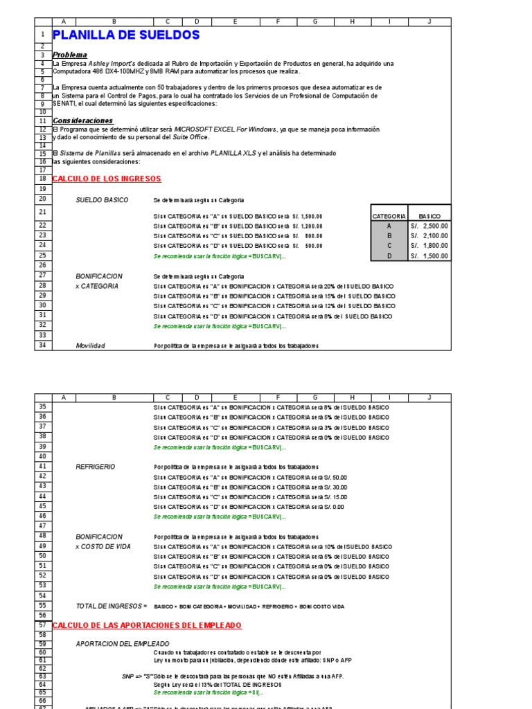 01 - Planilla | PDF | Software patentado multiplataforma | Microsoft Excel