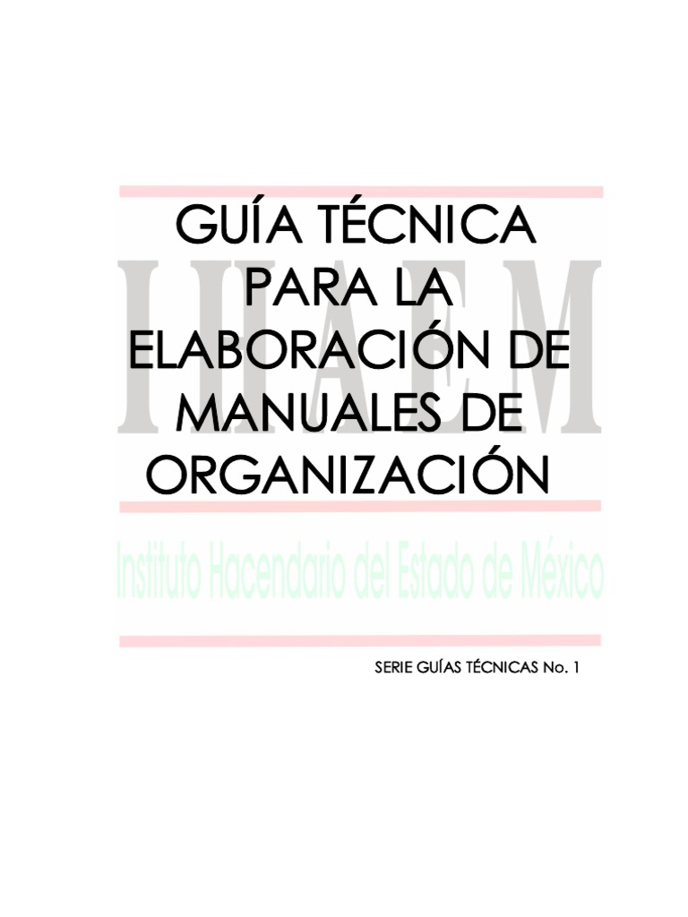 Guia para La Elaboracion de Manuales | PDF