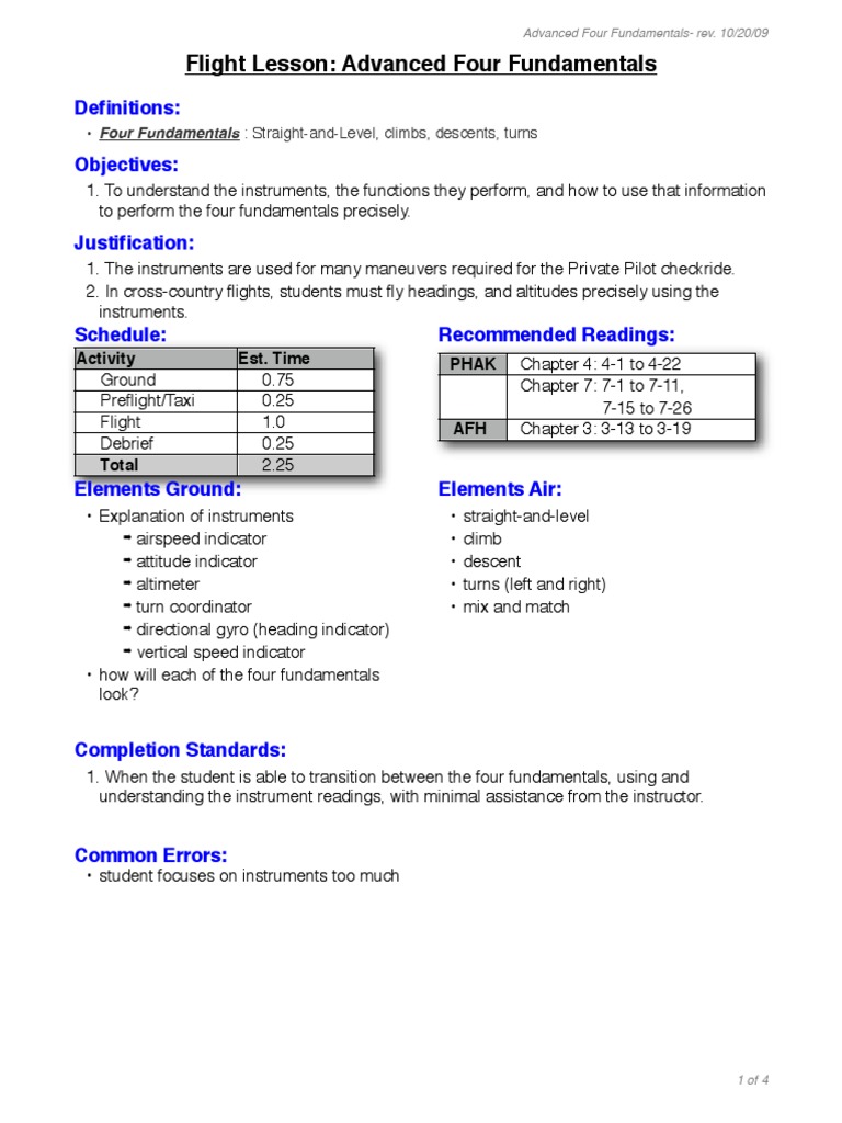 Four Fundamentals of Flight | PDF | Aerospace | Aircraft