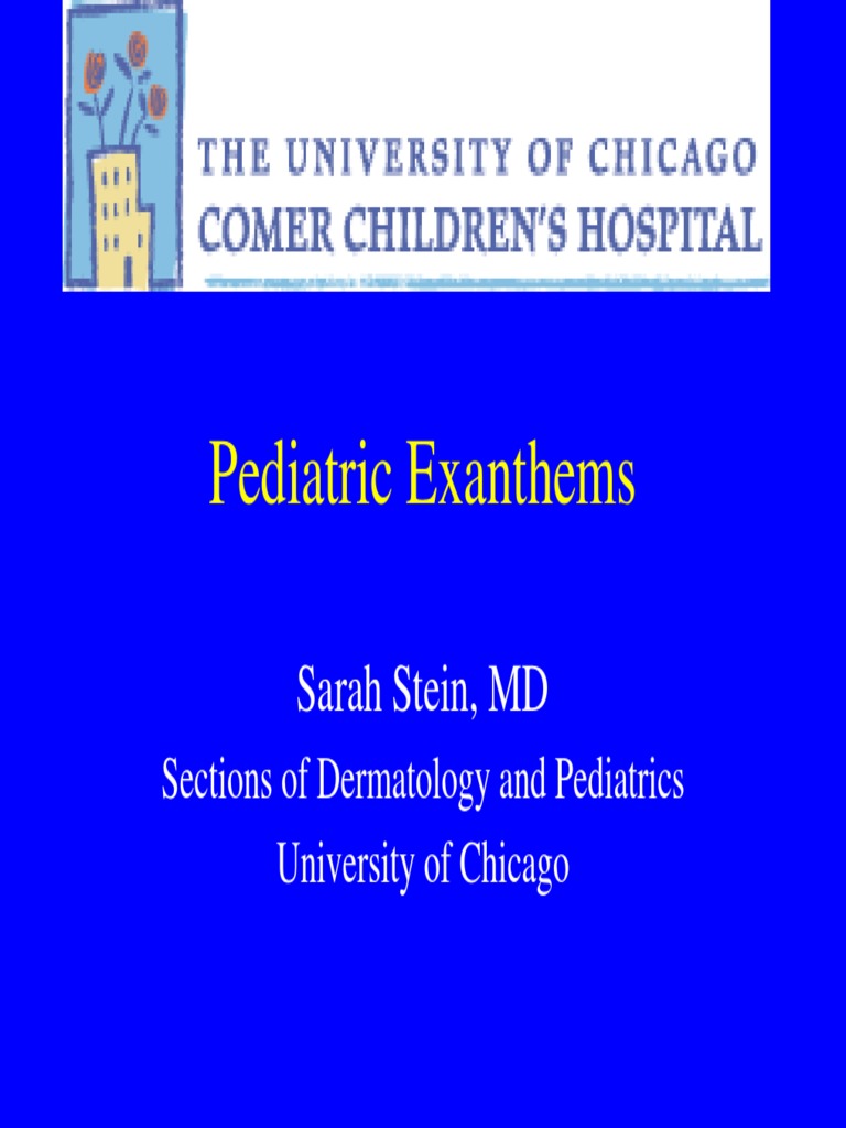 Classic Childhood Exanthems | PDF | Measles | Immunology
