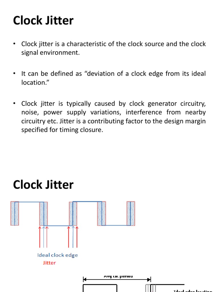 Understanding Clock Jitter in VLSI | PDF | Computers | Technology ...