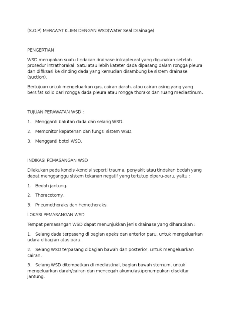 Sop WSD | PDF | Sains & Matematika