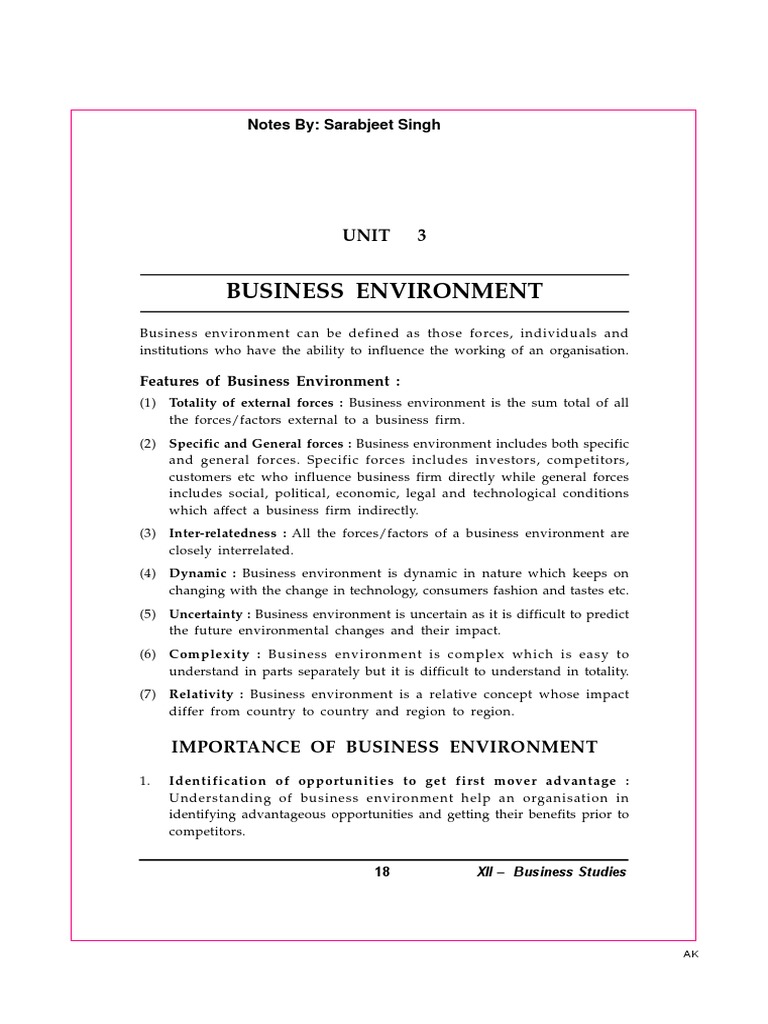 Business Environment | PDF | Market (Economics) | Globalization