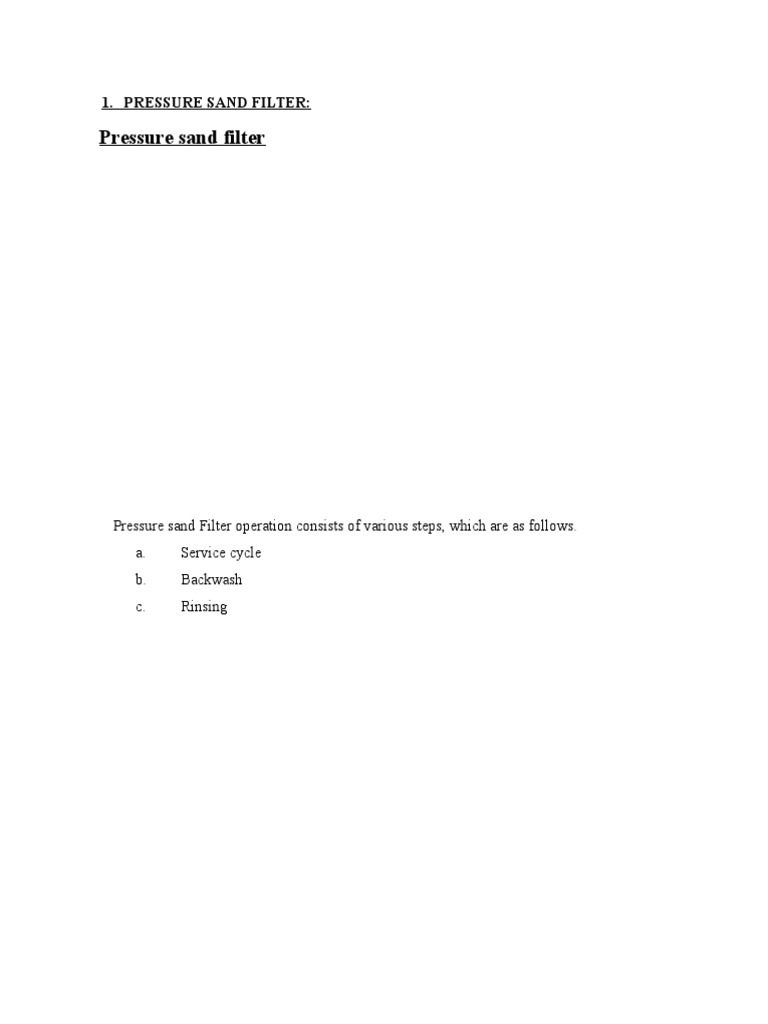 PSF & ACF Operation | PDF | Filtration | Separation Processes