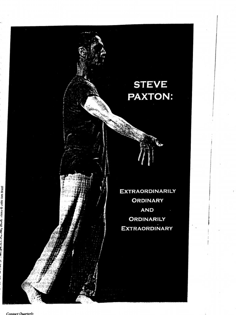 Contact Improvisation Steve Paxton | PDF