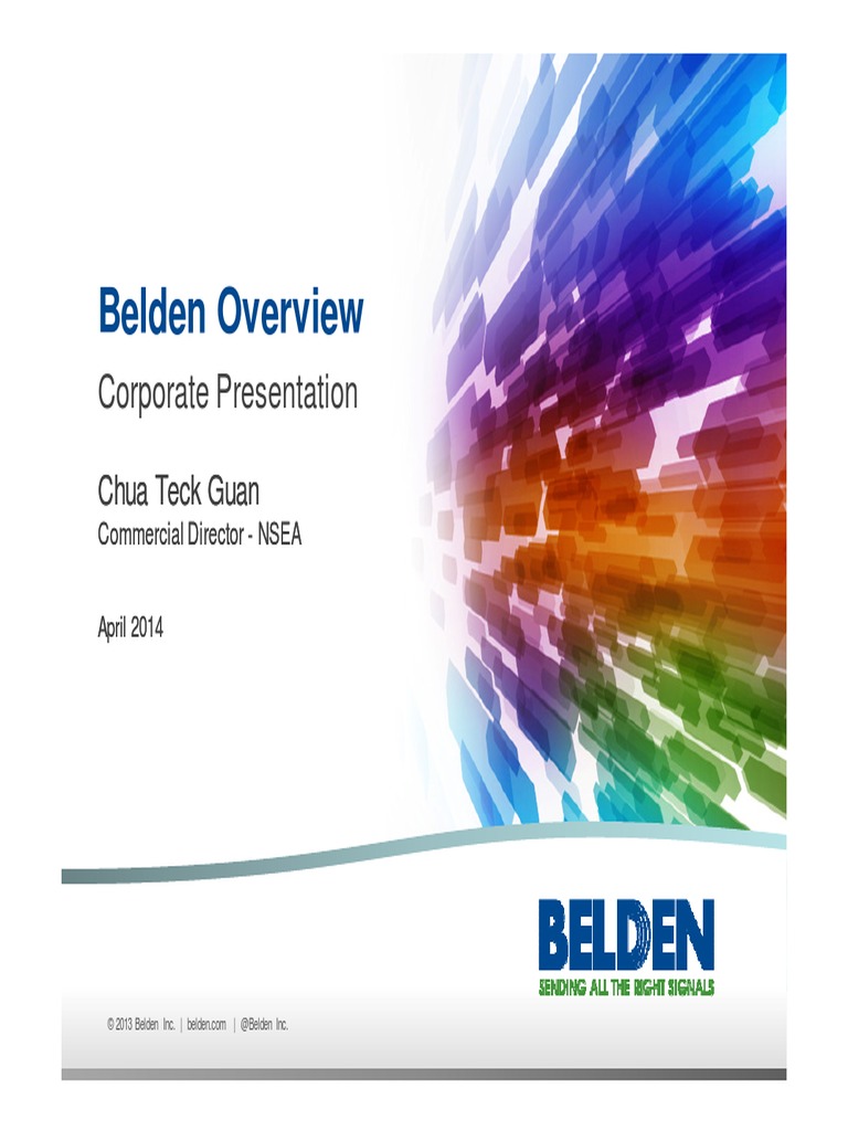 Belden Successes - Metro Apr2014 Lowres1 PDF | PDF | Network Switch ...