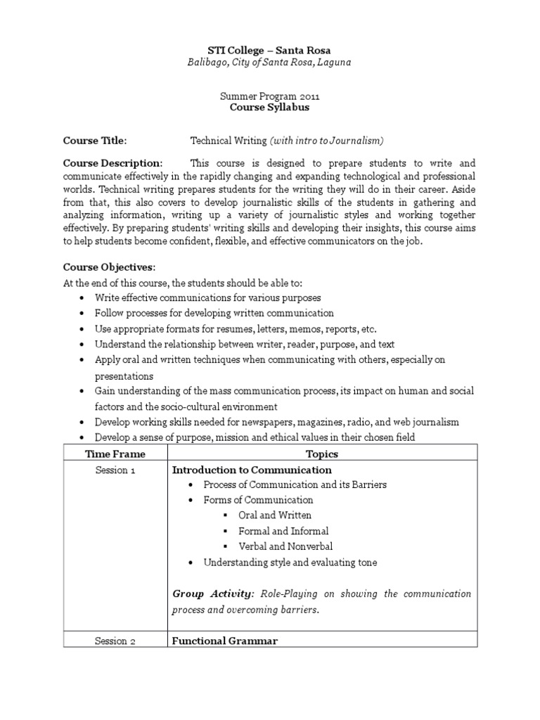 Journalism Syllabus | Journalism | News