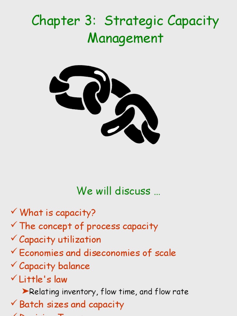 Chapter 3: Strategic Capacity Management | PDF | Capacity Utilization ...