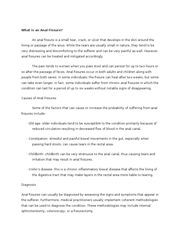 Fissure Surgery | PDF | Constipation | Surgery