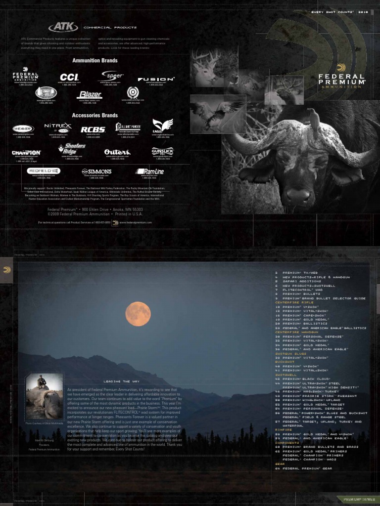 Federal Premium Catalog | PDF | Bullet | Firearms