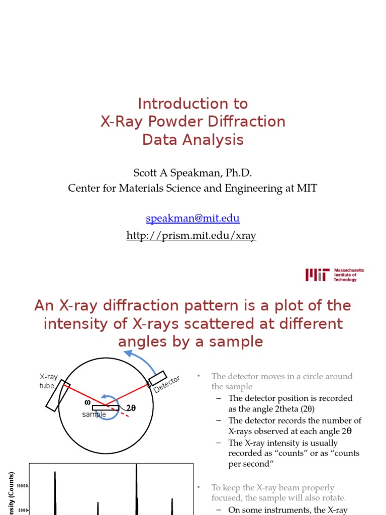 2 Introduction to XRPD Data Analysis.pptx | X Ray Crystallography ...
