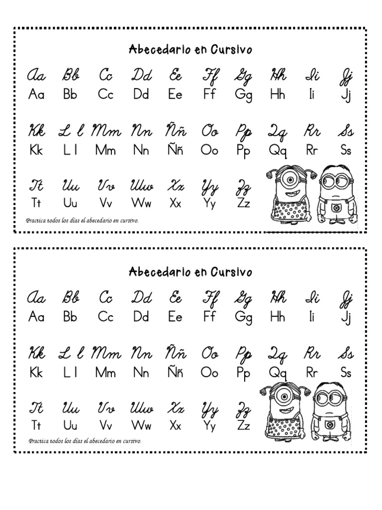 Abecedario en Cursivo | PDF