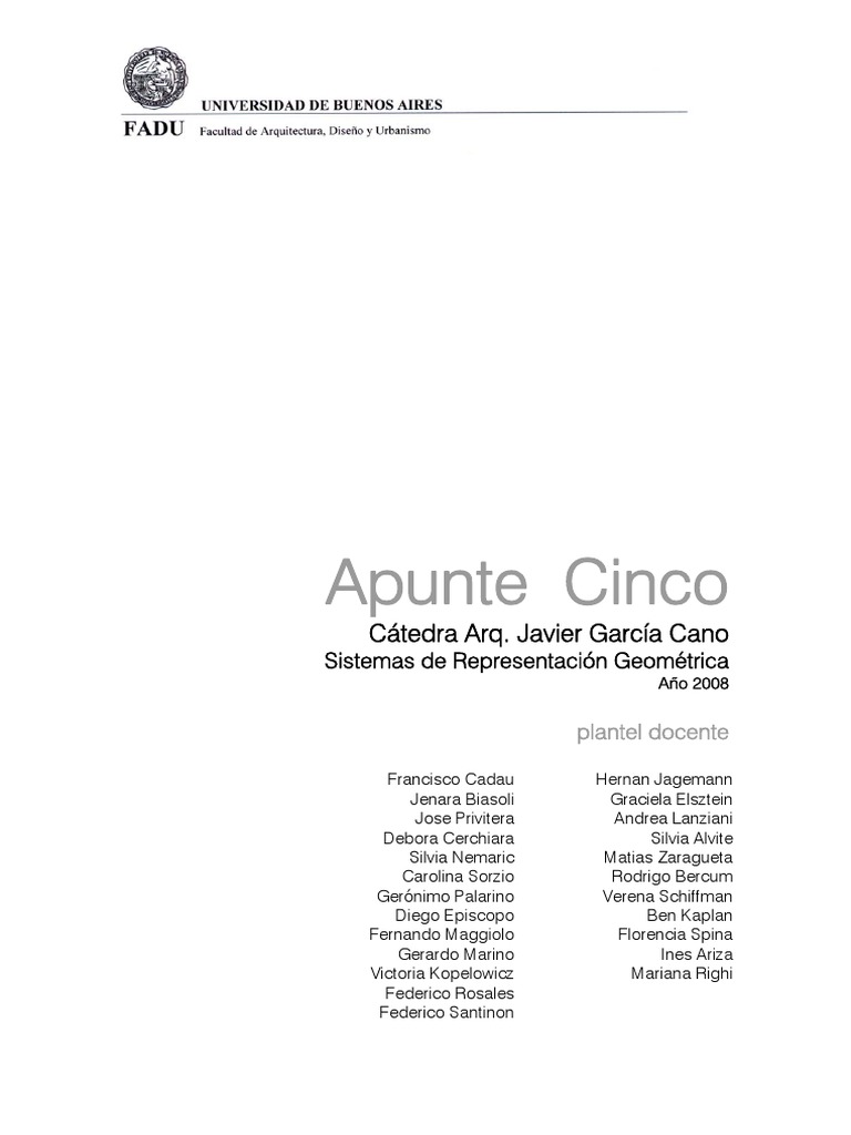 Apunte Cinco Perspectivas | PDF | Perspectiva (Gráfica) | Horizonte