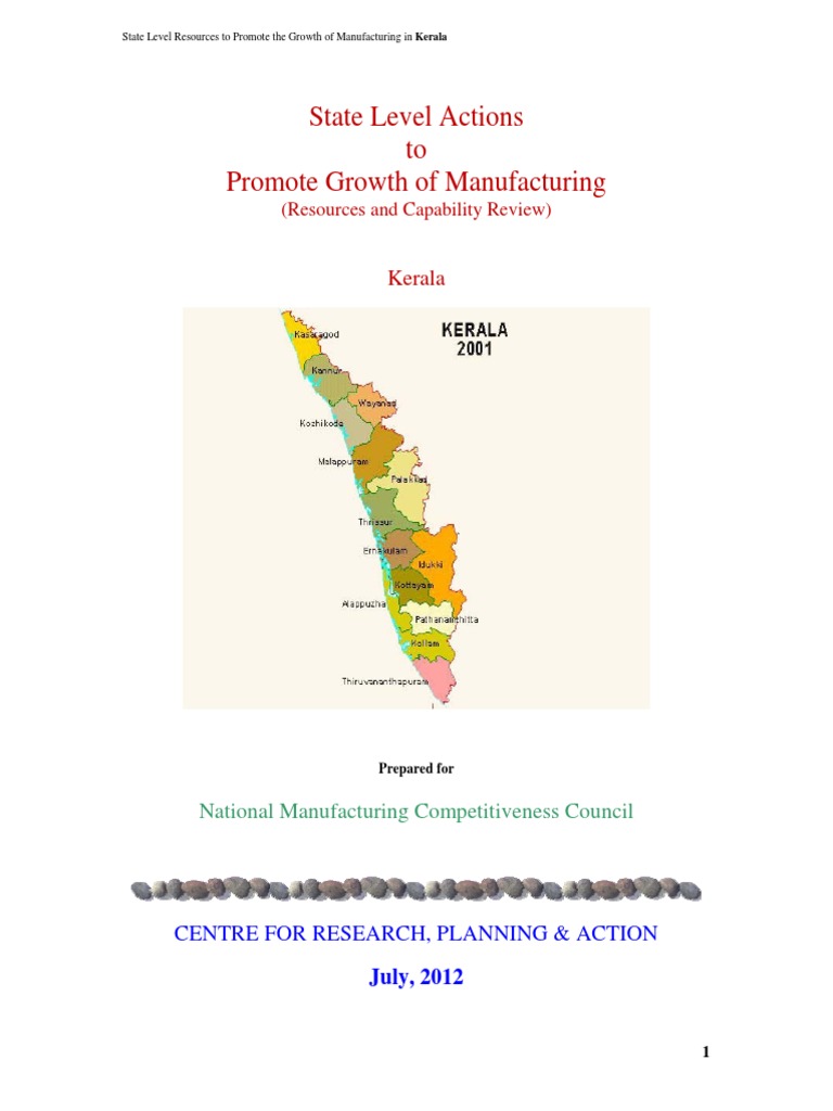 Kerala Report | PDF | Kerala | Economic Growth